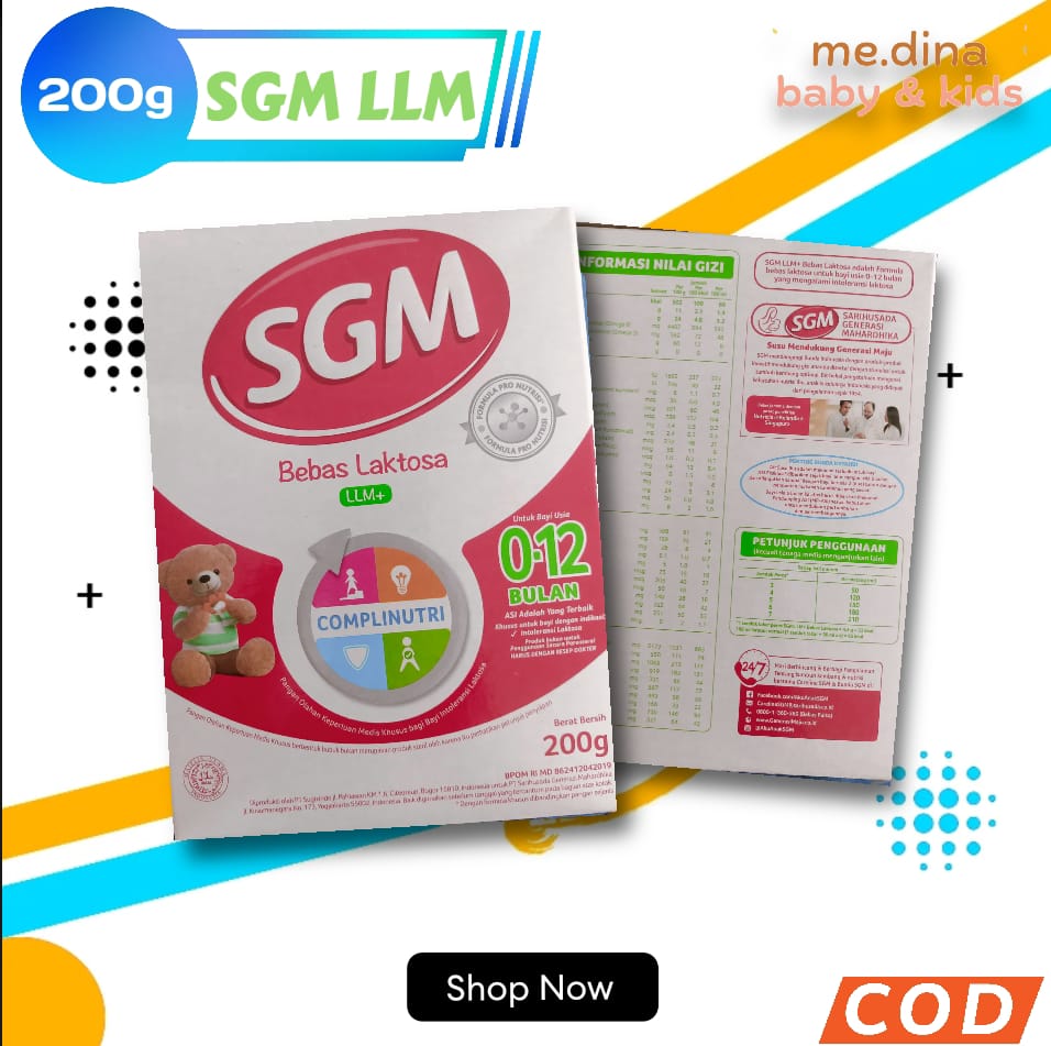 SGM LLM+ 200gram / Untuk Bayi Usia 0 s.d 12 Bulan / Masa Berlaku 2024 | Lazada Indonesia