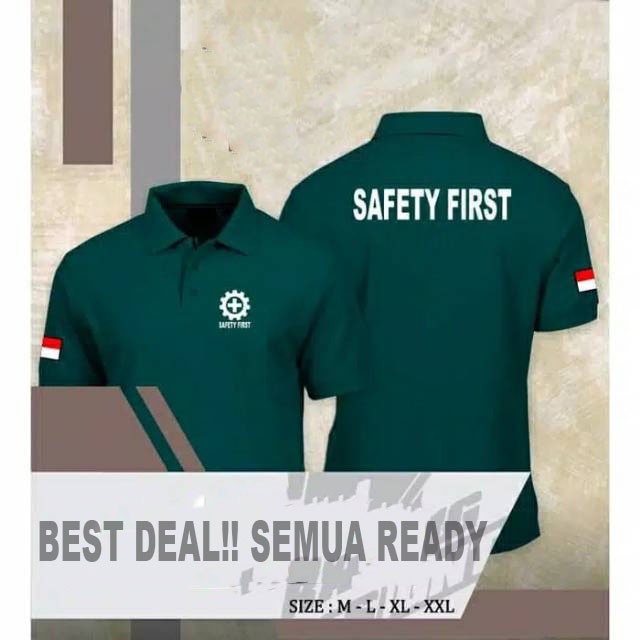 Poloshirt Kaos Polo Safety First Indonesia Murah - Poloshirt Safety ...