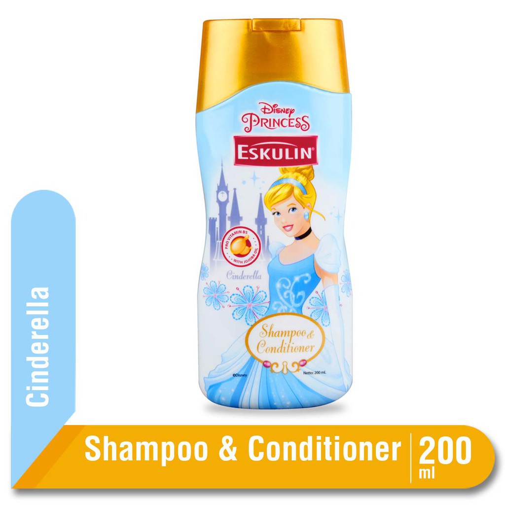 Eskulin Kids Shampoo & Conditioner Cinderella Kemasan Botol 200 ml ...