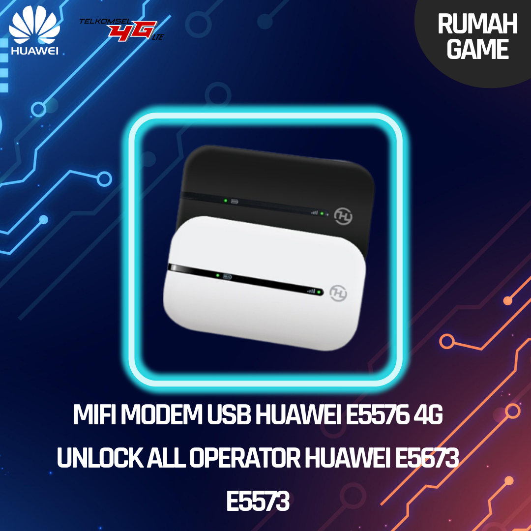 Mifi Router Modem Wifi 4G Huawei E5573 Telkomsel Unlocked Free 14Gb ...