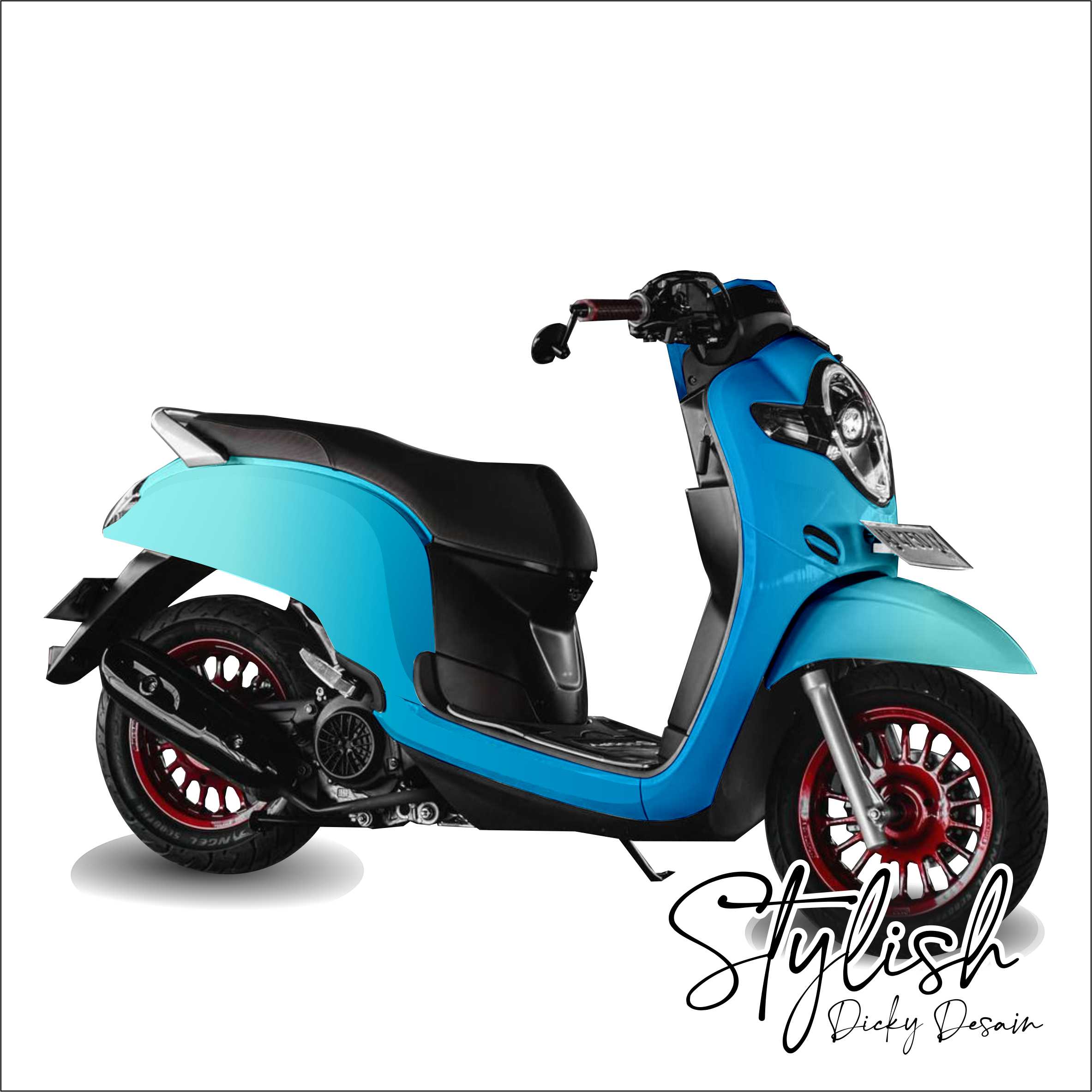 Decal scoopy full body Full Blok Sticker Scopy Dekal scoopy gradasi ...