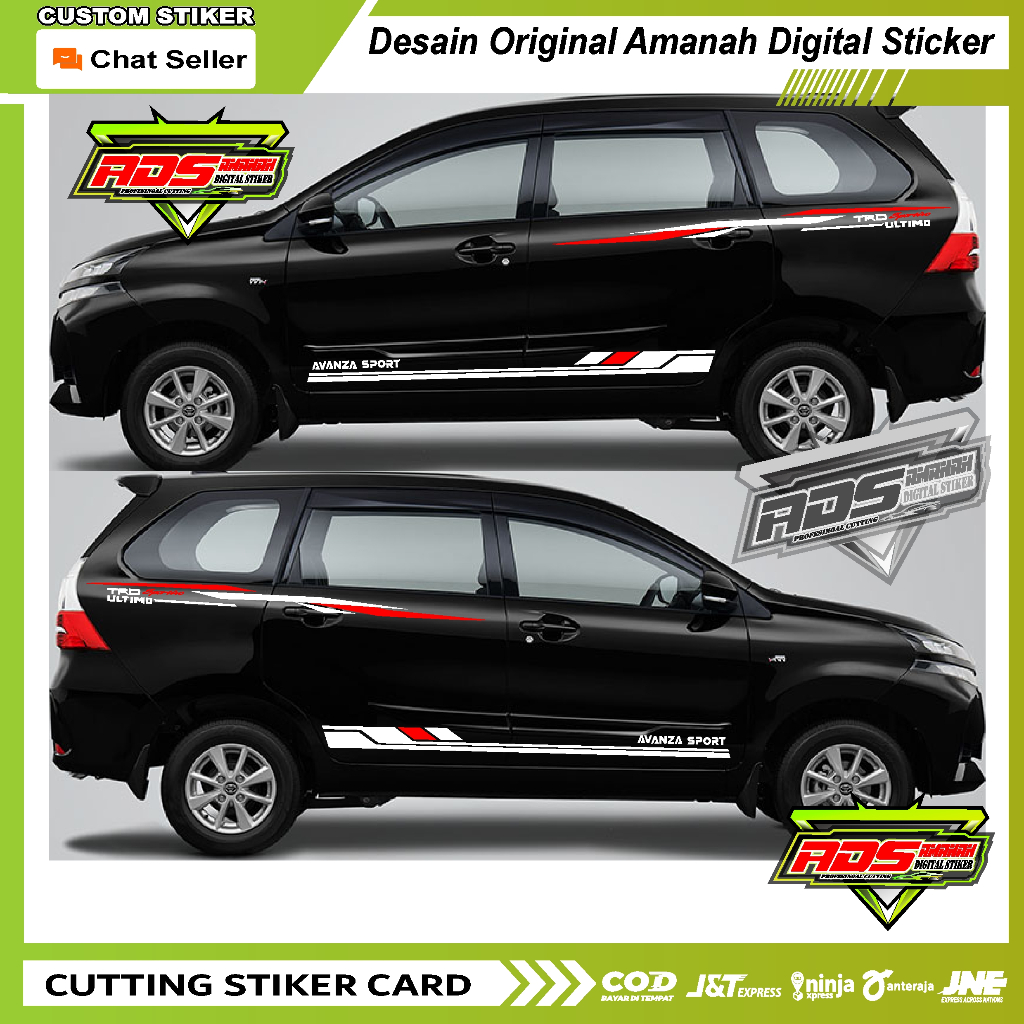 STICKER MOBIL AVANZA VELOZ AVANZA STICKER CUTTING MOBIL TOYOTA AVANZA ...