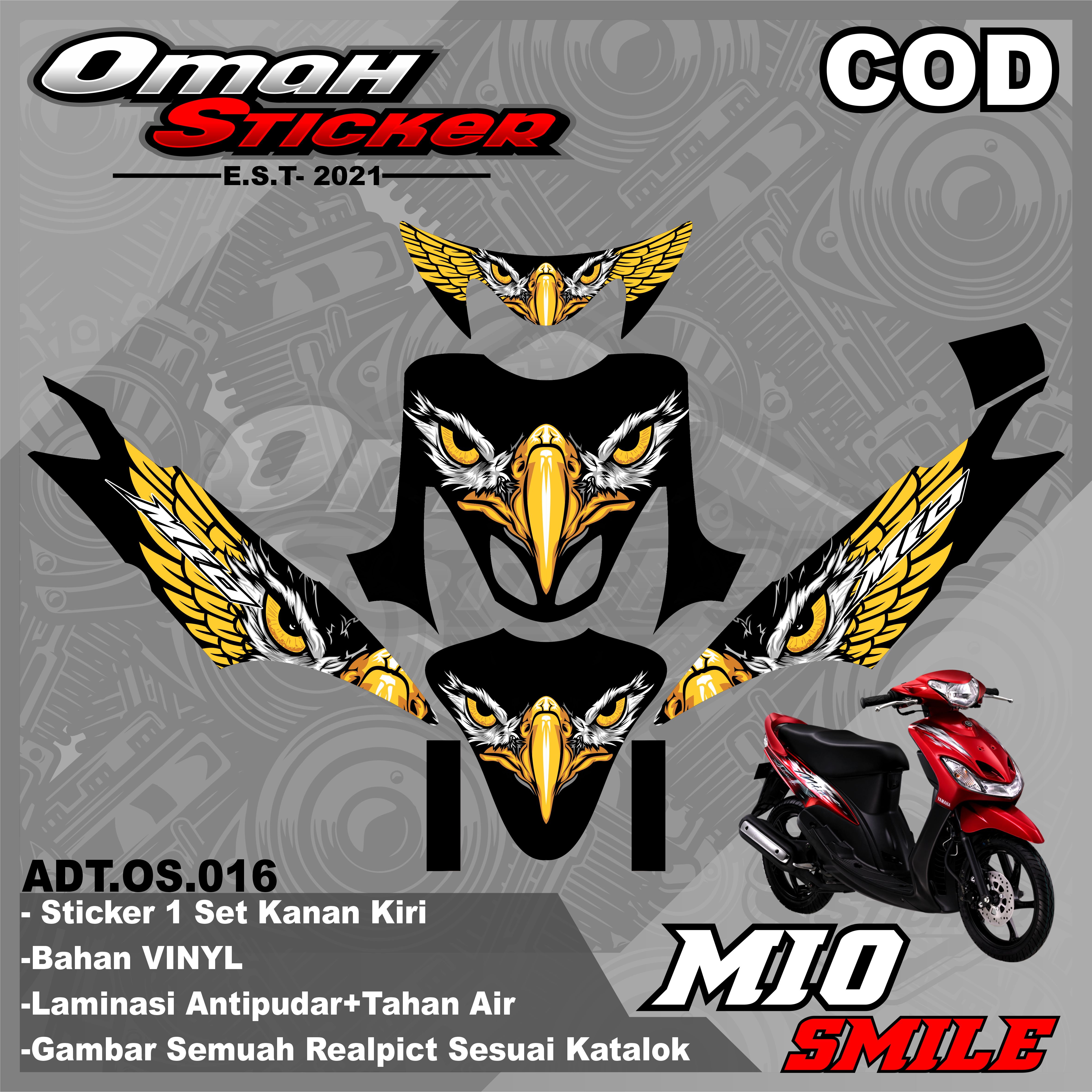 Decal Yamaha MIO SMILE .Sticker Decal Lis Variasi MIO SMILE Full Body ...