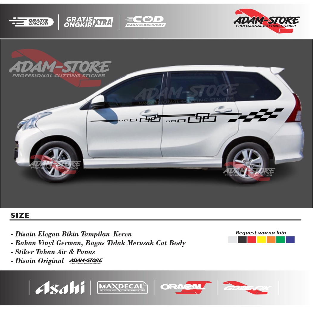 sticker mobil avanza stiker toyota avanza stciker striping mobil avanza ...