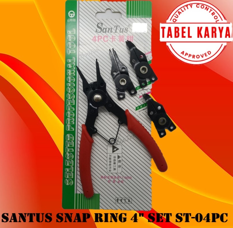 TANG SNAP RING 4" INCH SET 4 IN 1 SANTUS ST-04PC | Lazada Indonesia