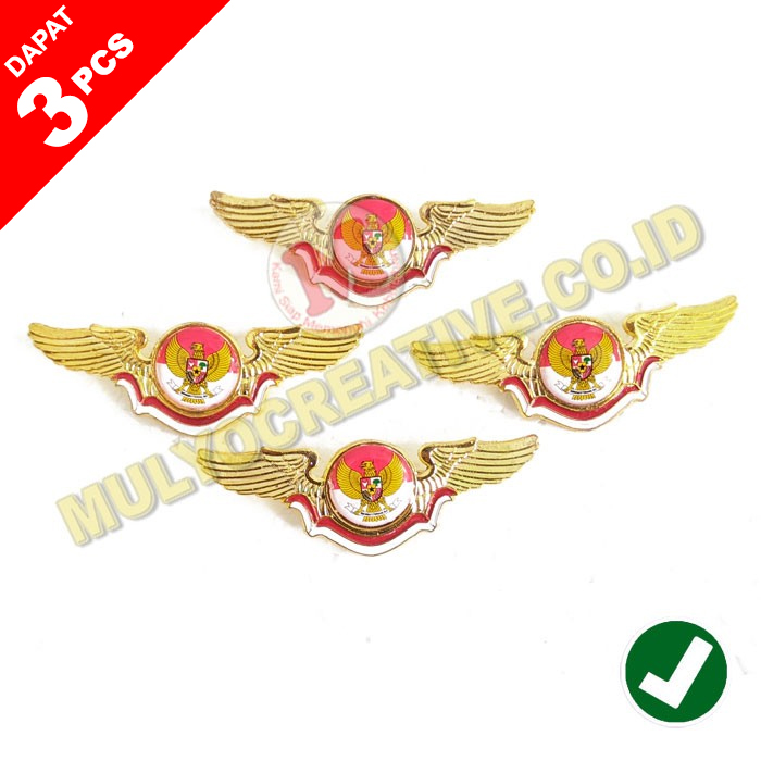 Wing Logo Garuda Merah Putih – Pin Custom Wing Logo Garuda / 3pcs ...
