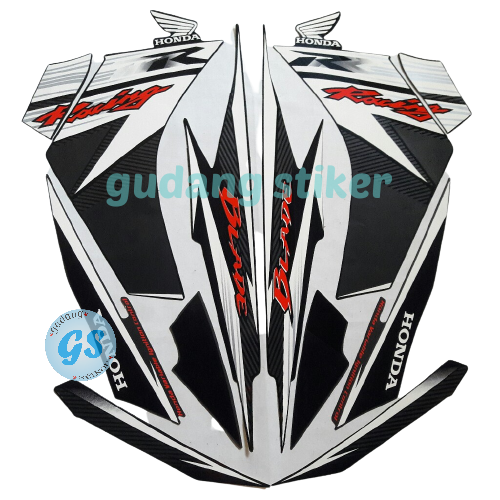 Stiker Striping Body Motor Honda BLADE Racing 2013 R Hitam | Lazada ...