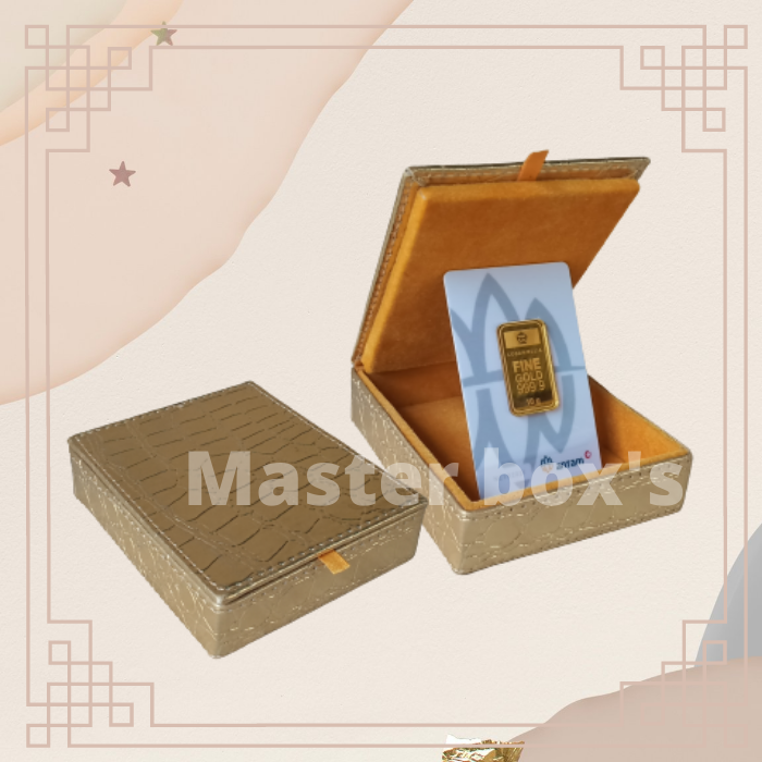 Kotak Penyimpanan Perhiasan Emas Batangan / Tempat Logam Mulia Emas ...