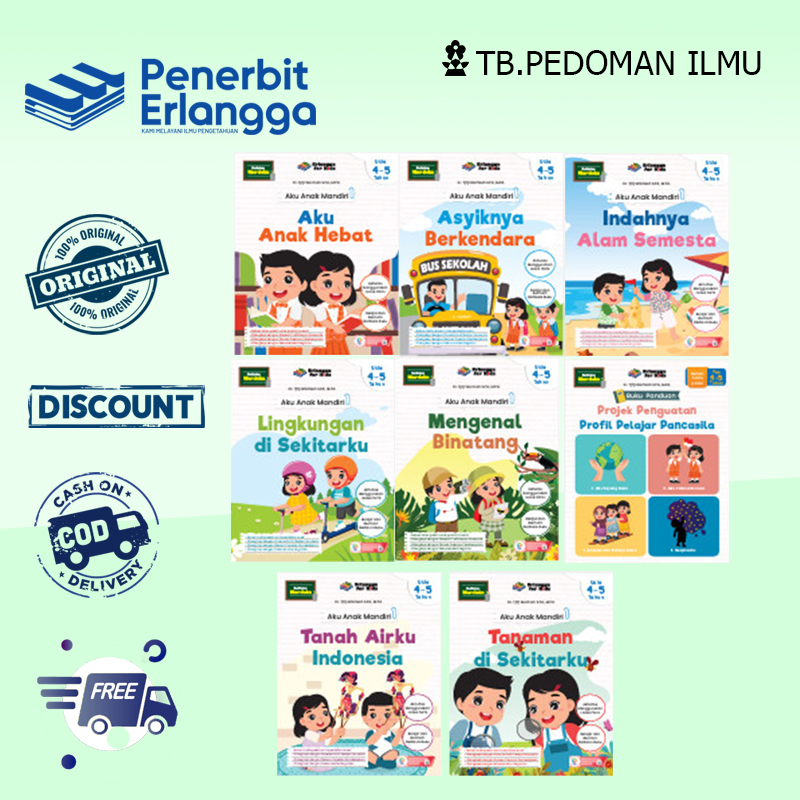 Paket Aku Anak Mandiri Usia 4-5 Tahun Kurikulum Merdeka Penerbit ...