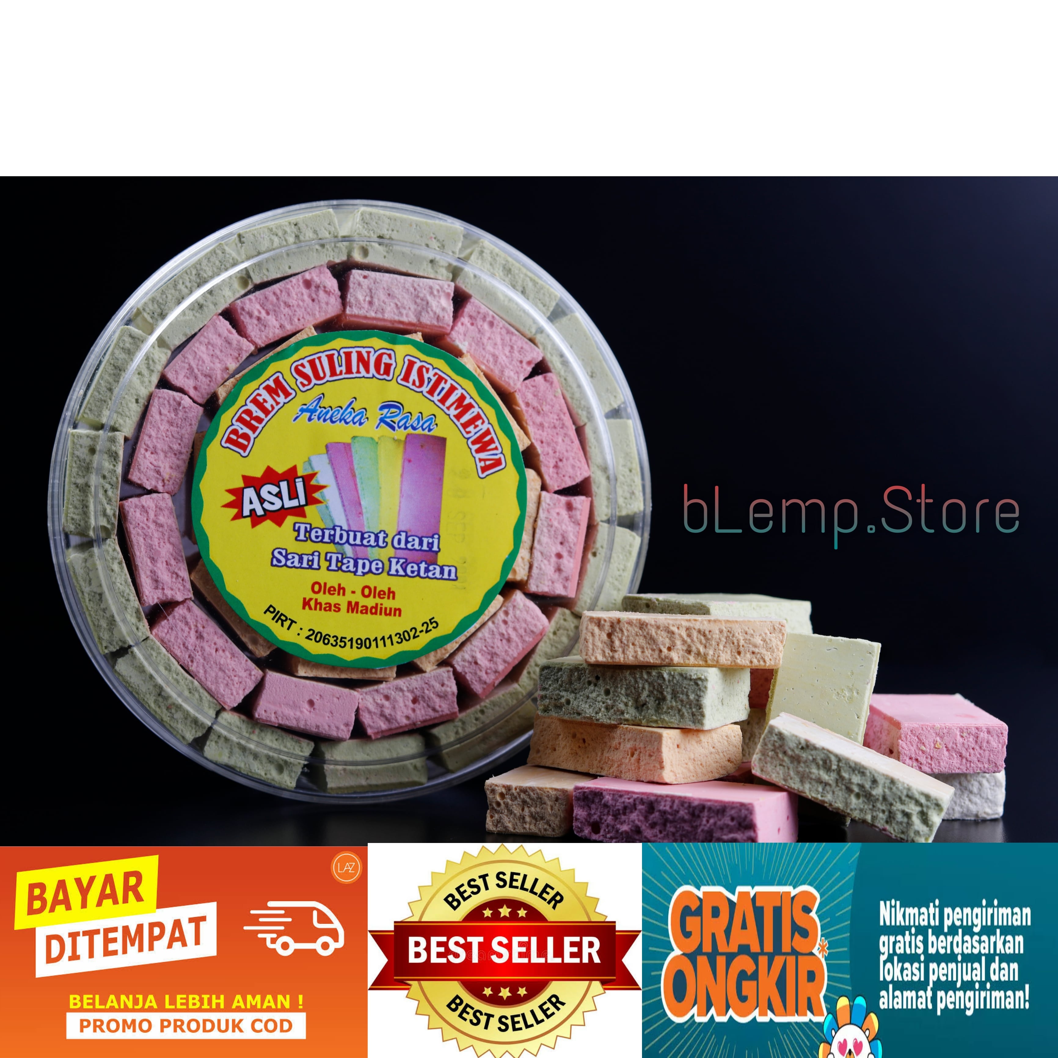 ( BREM SULING ISTIMEWA ) BREM ASLI MADIUN ANEKA RASA KEMASAN TOPLES 500 ...