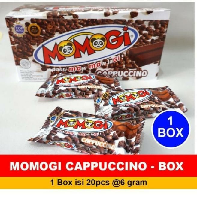 Momogi box isi 20 pcs rasa varian jagung keju cappucino coklat tutti ...