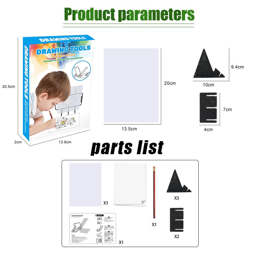 Sketch Wizard Tracing Drawing Board Optical Draw Projector - Papan ...