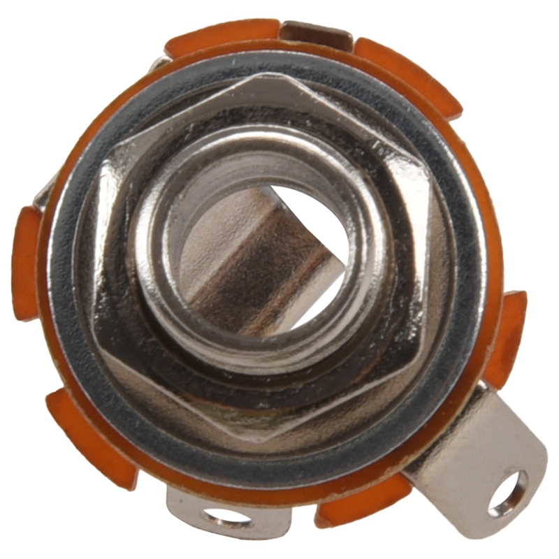 A1347 1 Piece Guitar Bass End Pin Output Jack 1/4 inch Mono or Stereo ...