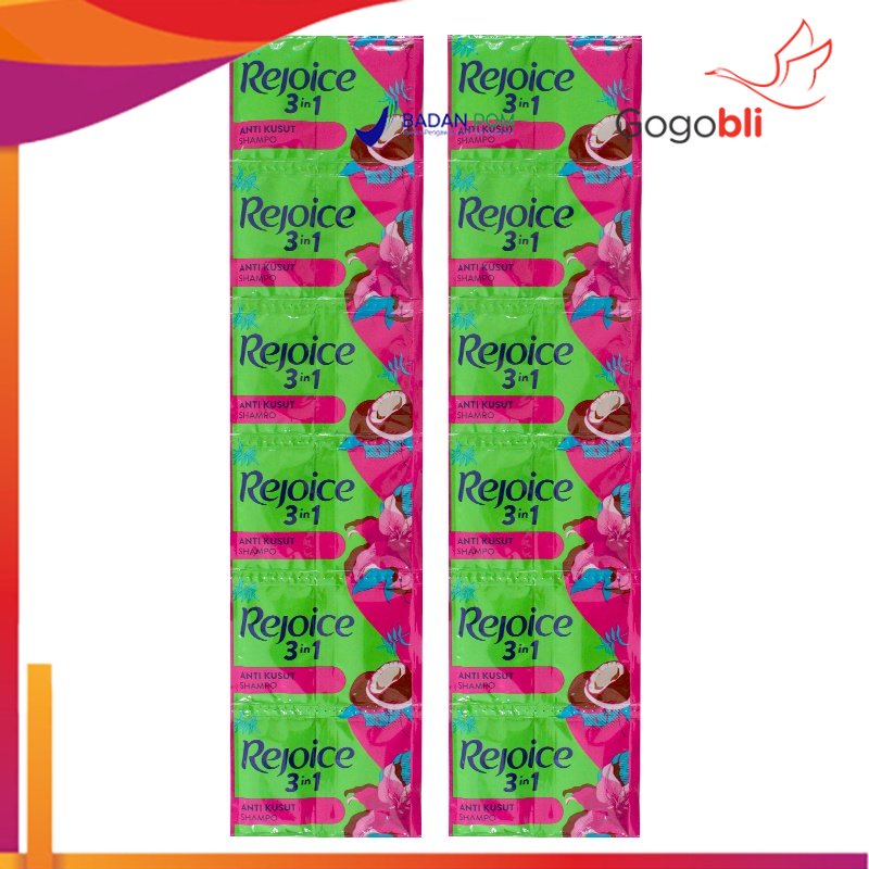 Rejoice Shampoo Anti Kusut Renceng (10ml x 12 Sachet) | Lazada Indonesia