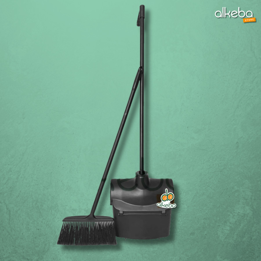 Pengki Sapu Impor dustpan with broom buka tutup indoor seperti krisbow ...