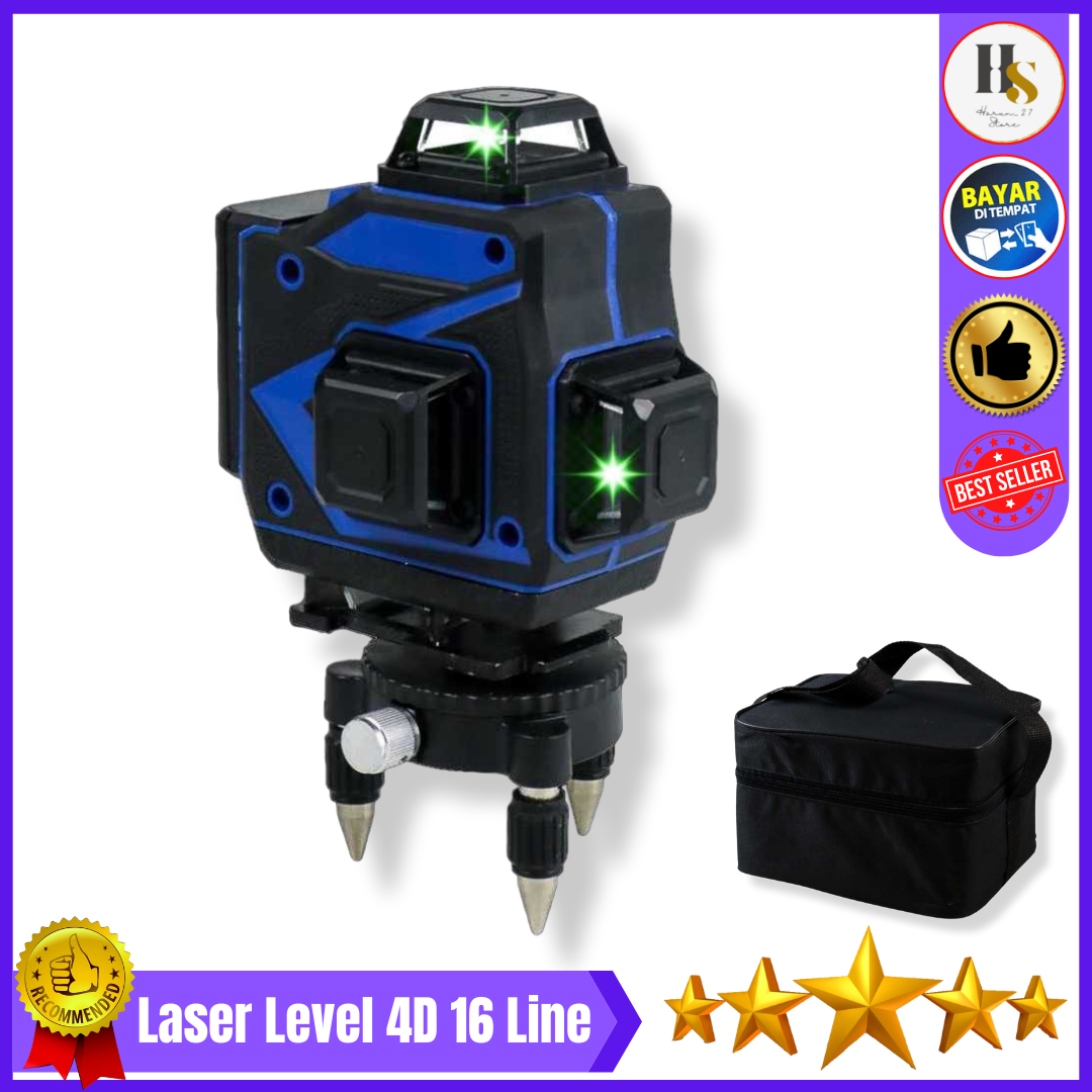 COD LD Mesin Self Leveling 16 Line Laser 4D High precision + Remote / Laser level leveling 16 ...