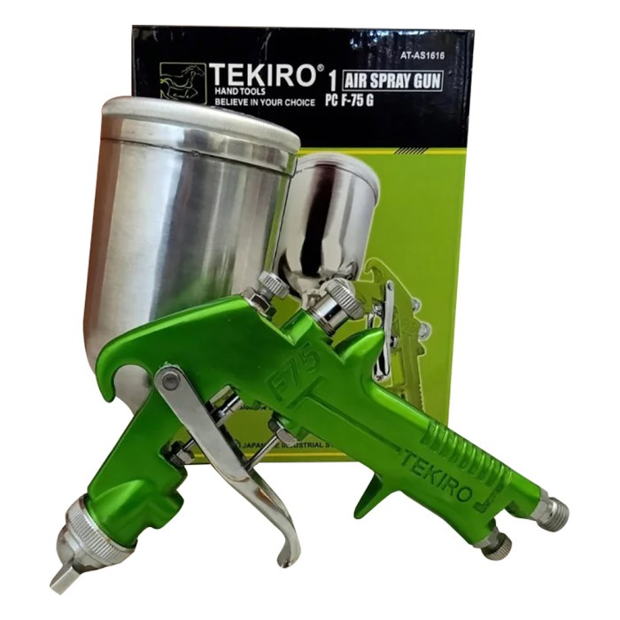 Tekiro Spraygun Semprotan Cat Tabung Atas F75G/ spray gun TEKIRO F75 G ...