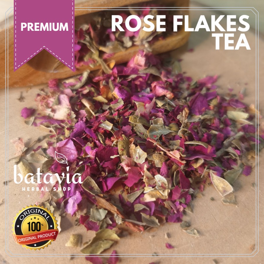 Rose Flakes Tea Teh Bunga Mawar Serpih Rose Flower Tea Teh Mawar - 10gr ...
