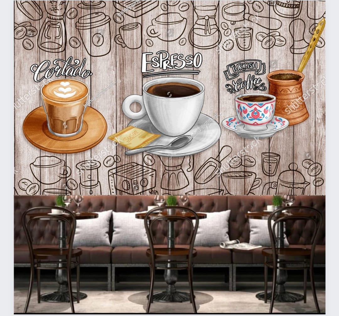 WALLPAPER MURAH CAFFE SHOP - WALLPAPER KEDAI KOPI - WALLPAPER CUSTOM ...