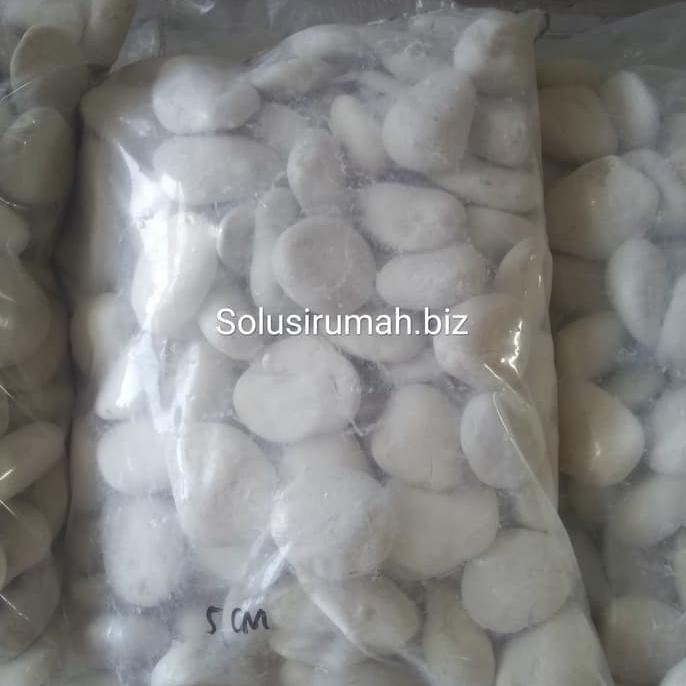 BATU ALAM PEBBLE PUTIH 50MM KORAL HIAS 1kg | Lazada Indonesia