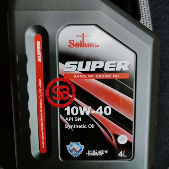 OLI Mesin SEIKEN SUPER BENSIN 10W-40 Kemasan 4 LITER | Lazada Indonesia