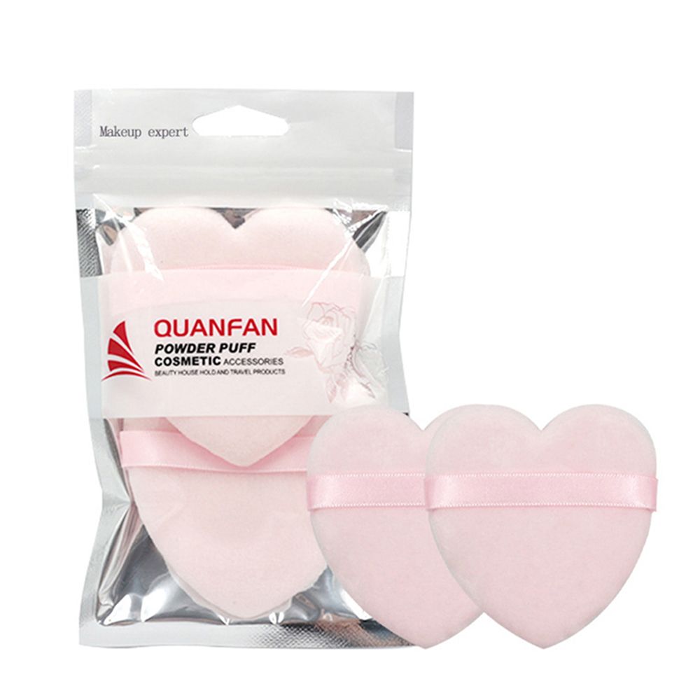 WEANBU คอนซีลเลอร์เครื่องสำอางรูปหัวใจแต่งหน้าอ่อนๆฟองน้ำความงามผ้าฝ้ายพัฟแป้งพัฟเครื่องสำอาง ...