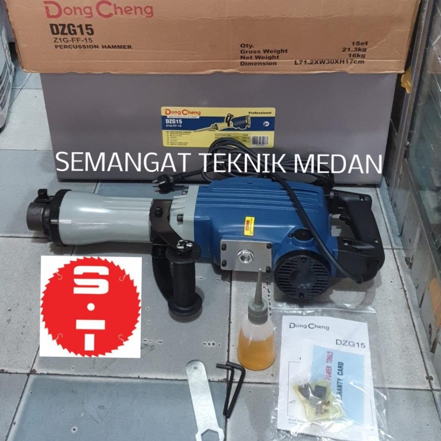 DZG15 MESIN JACK DEMOLITION BREAKER HAMMER PH65 15kg DONGCHENG DZG 15 ...