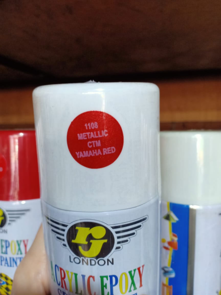 Pilok Cat Semprot Pilox RJ London Warna Merah Metalik / Metallic Yamaha ...