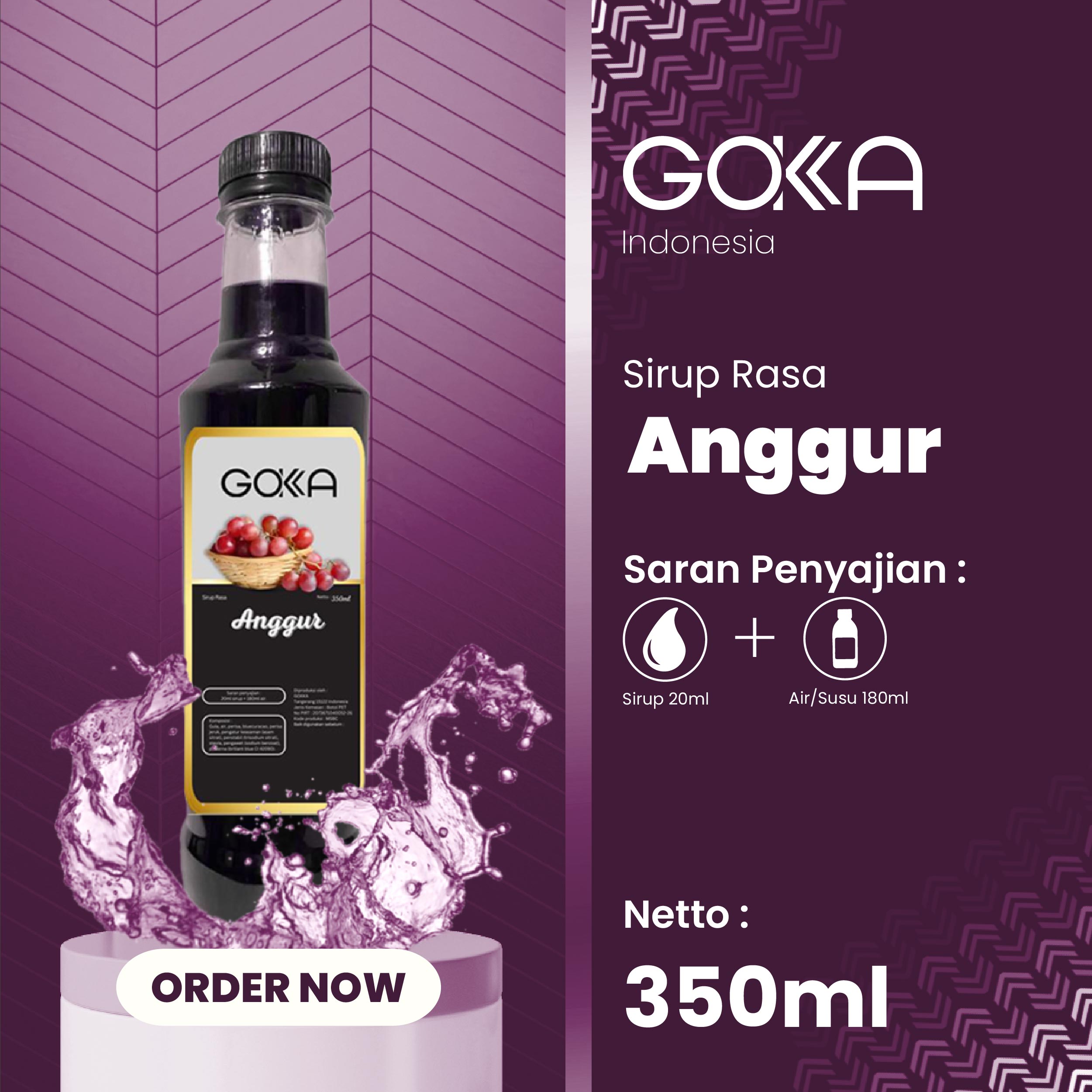 Minuman Sirup Anggur Gokka / Gokka Syrup Rasa Anggur 350ml | Lazada ...