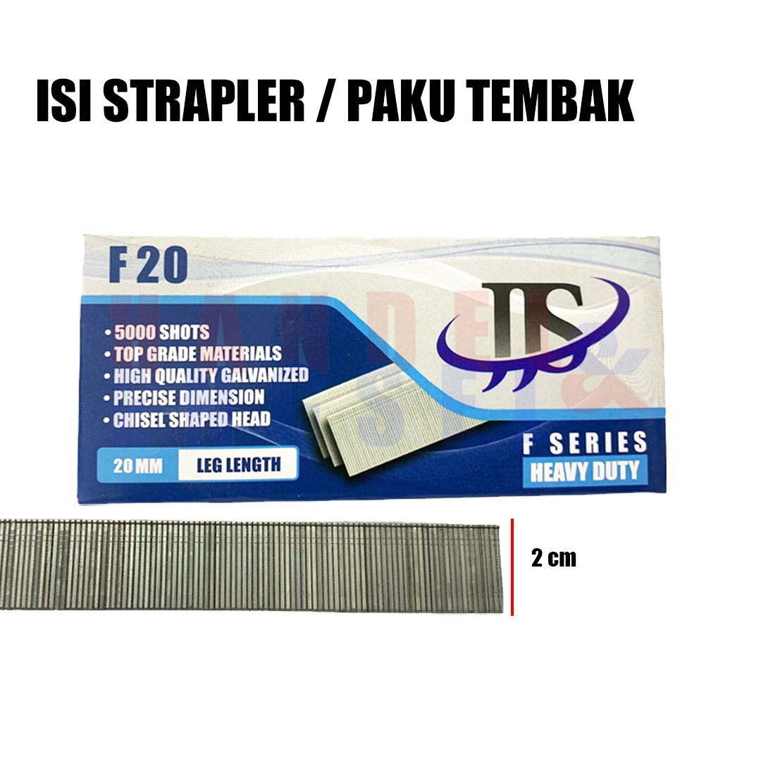 Isi Paku Tembak / Refill Air Nailer Stapler Gun / Isi Ulang Paku Tembak ...