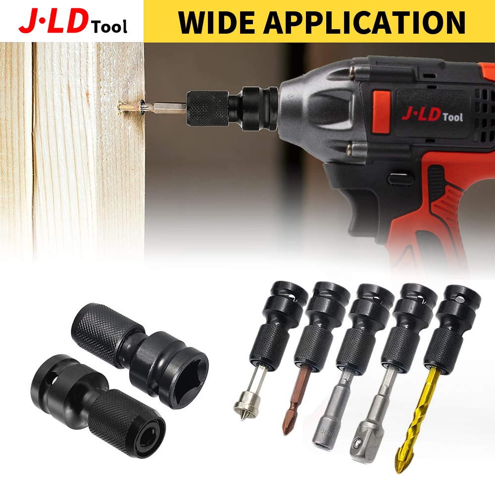 Adaptor Adapter Sambungan Mesin Bor Impact Wrench ke Screwdriver Baut ...