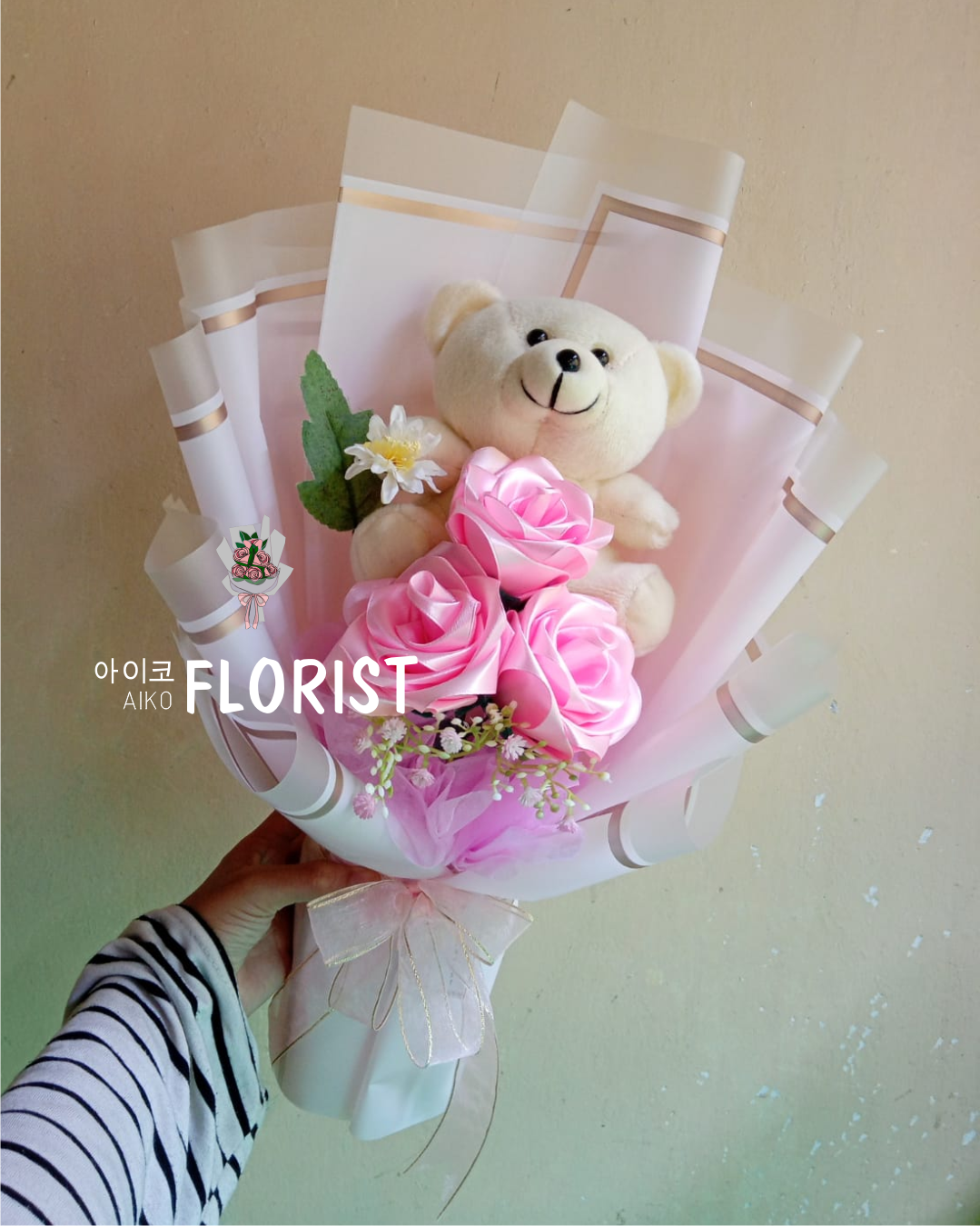 Buket Bunga Satin/Buket Bunga/Satin Rose Bouquet Buket/Bunga Wisuda ...