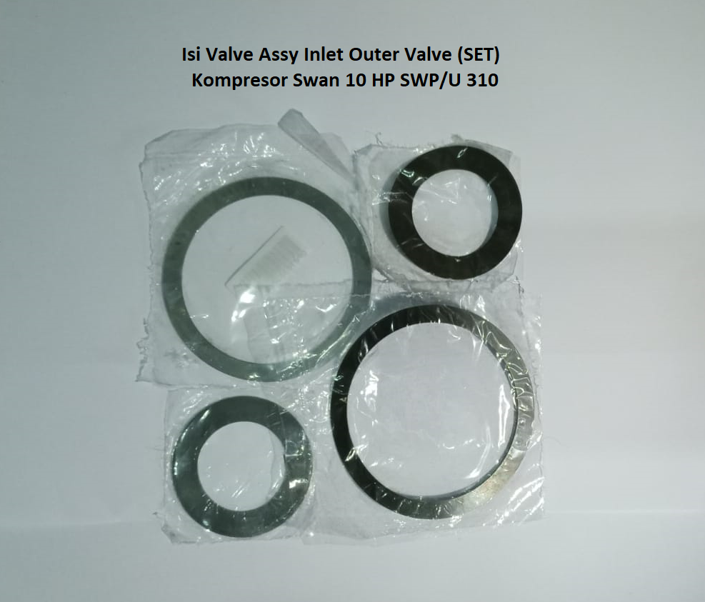 Isi Valve Assy Inlet Outer Valve SET Kompresor Swan 10 HP SWP SWU 310 ...