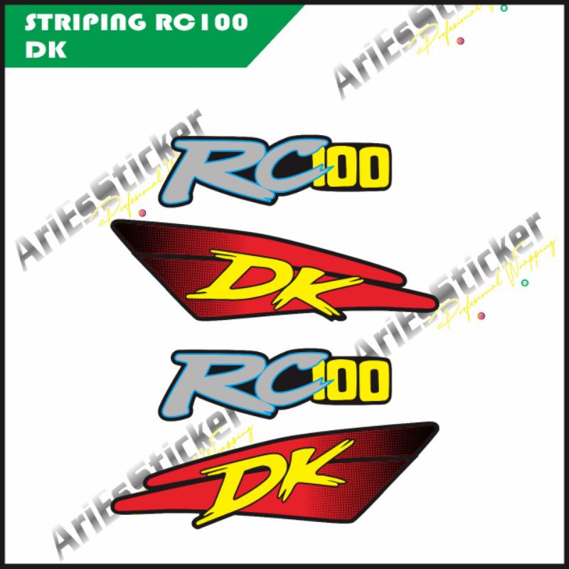 Striping sticker stiker rc dk Suzuki rc100 DX copy original | Lazada ...