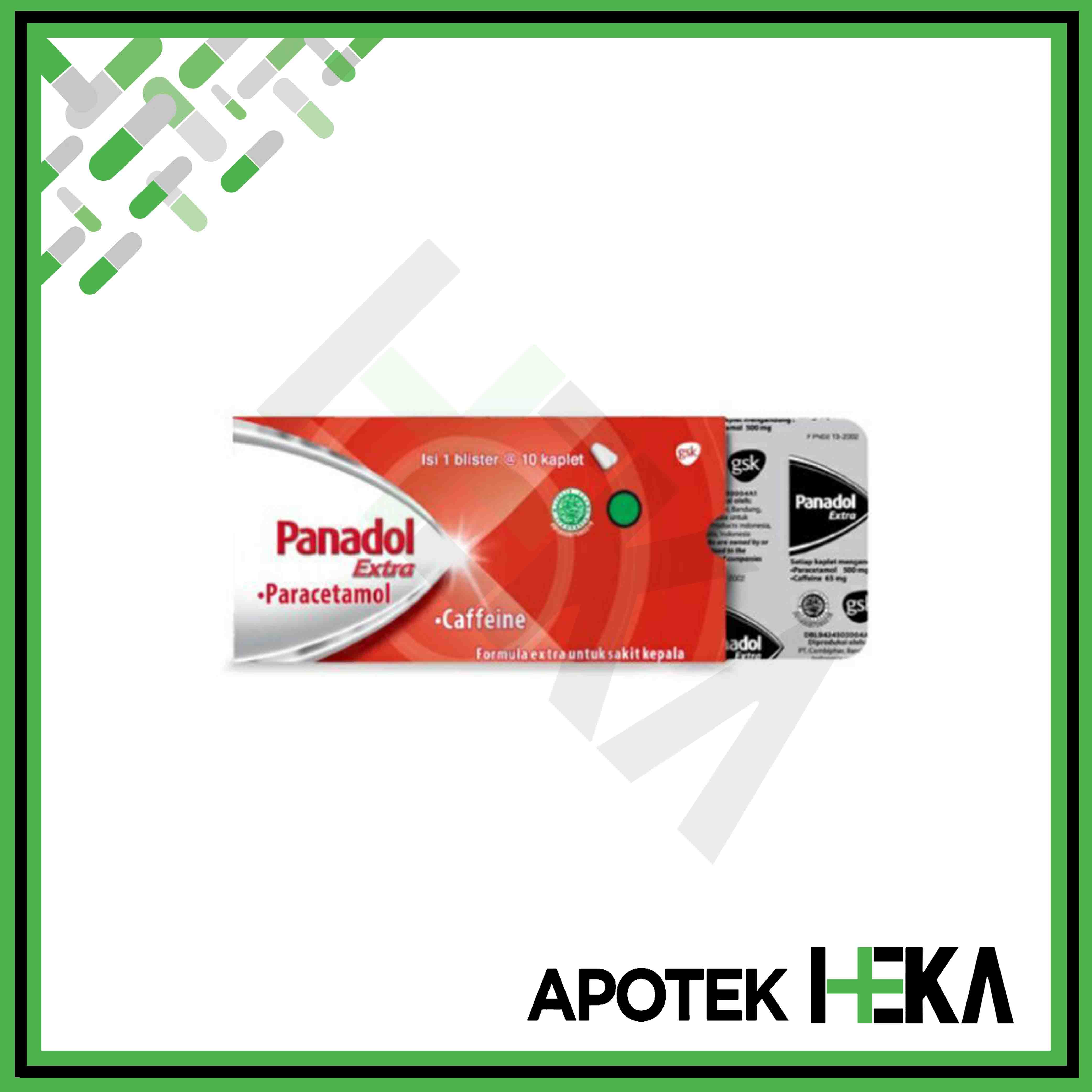 Panadol Merah Extra Paracetamol Strip isi 10 Tablet | Lazada Indonesia