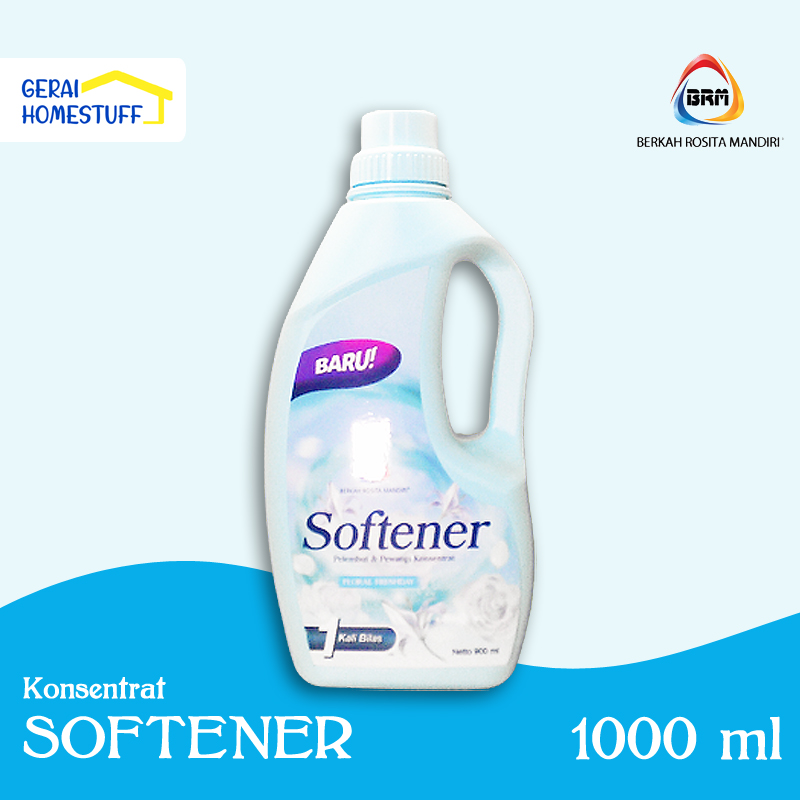 BRM Konsentrat Softener Pelembut Pengharum Cucian Cair Botol 1 Liter ...