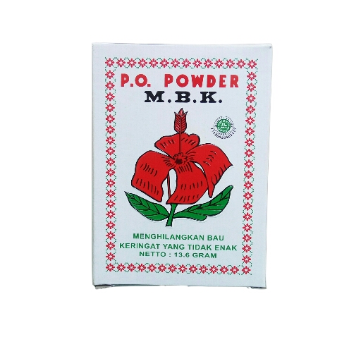 P.O. POWDER ASLI M.B.K Bedak mbk penghilang bau badan pada ketiak netto ...