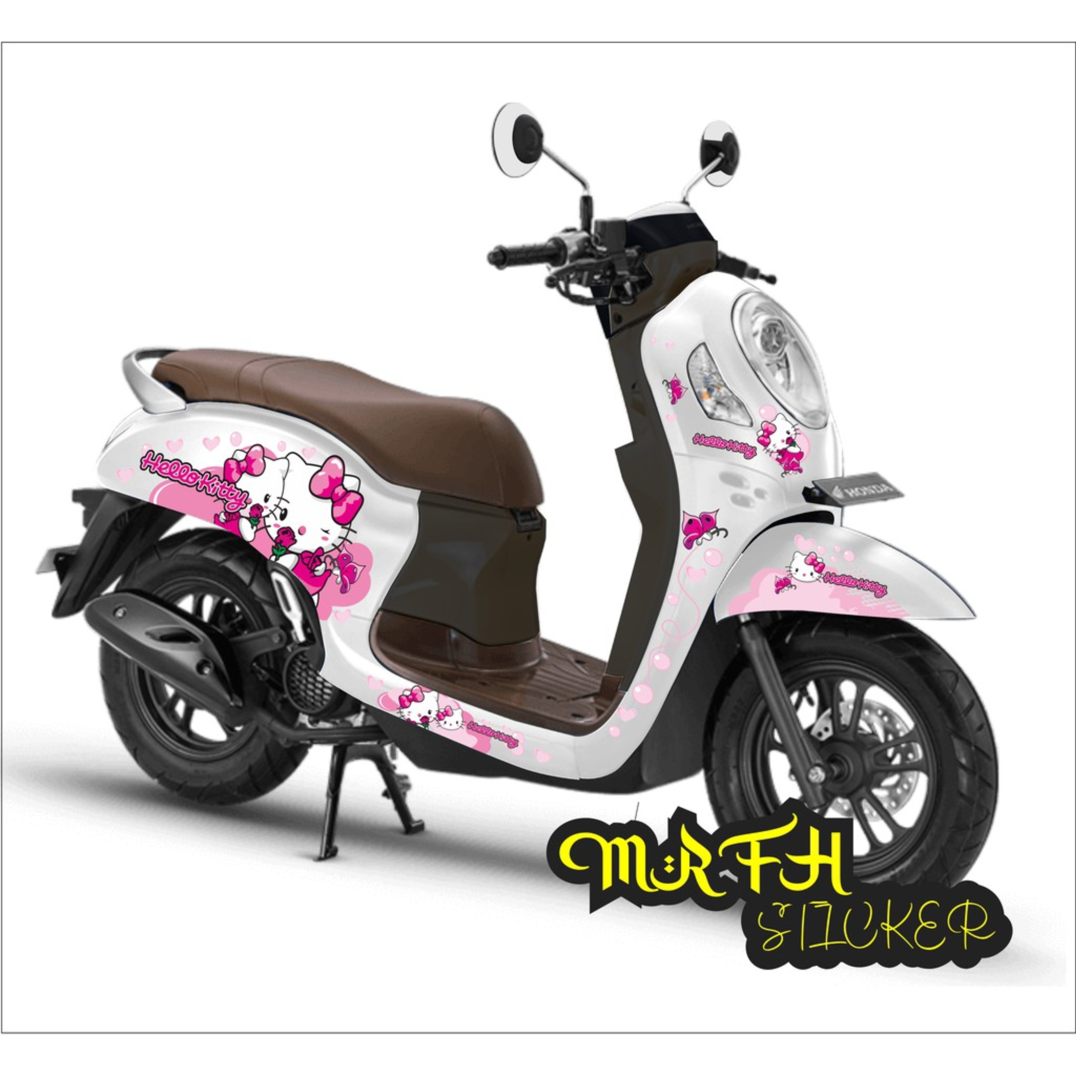 stiker scoopy hello kitty stiker motor scoopy full body hello kitty ...