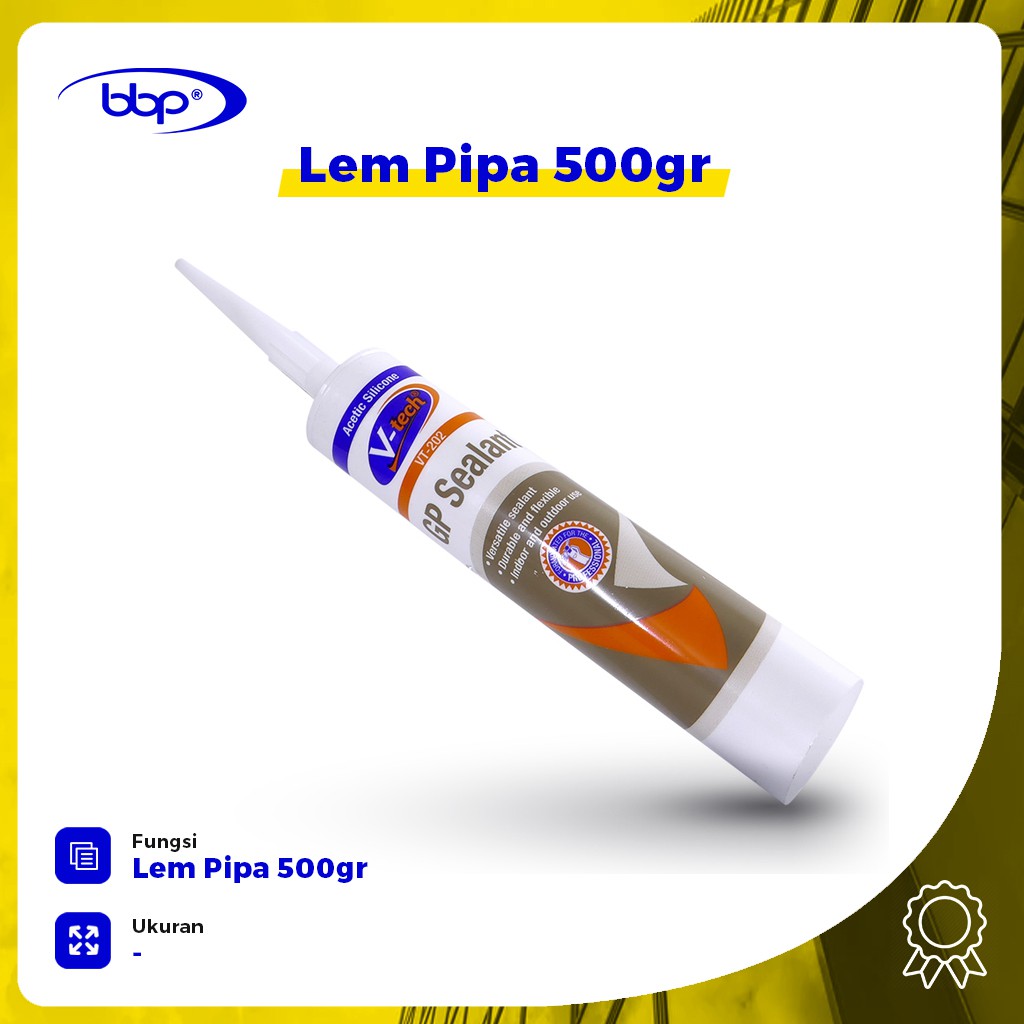 Lem Pipa Pvc Isi 500 Gr / Perekat Pipa V Tech | Lazada Indonesia