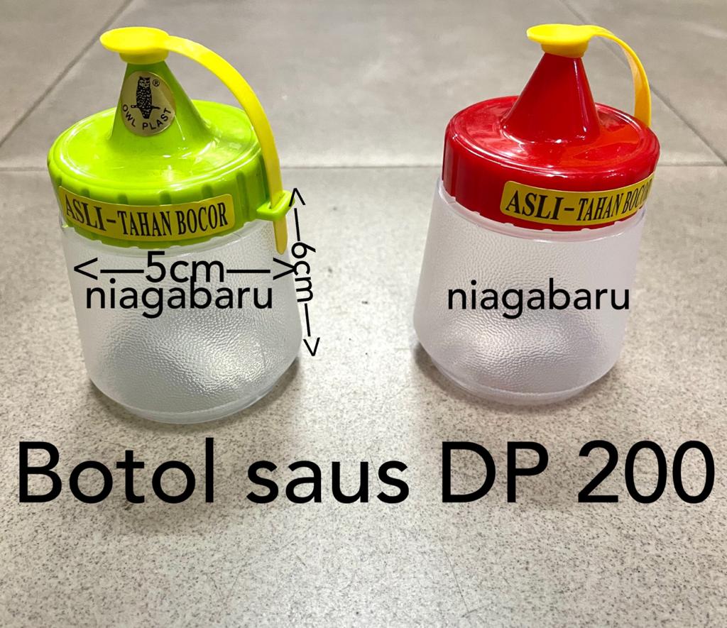 Botol Saus DP OWL 200 ml Botol Kecap Botol Saos Botol Mayonaise Botol ...