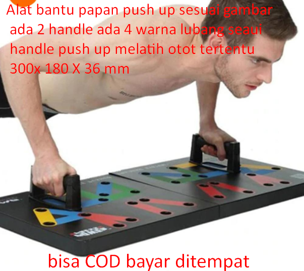 Alat bantu papan push up sesuai gambar ada 2 handle ada 4 warna lubang ...