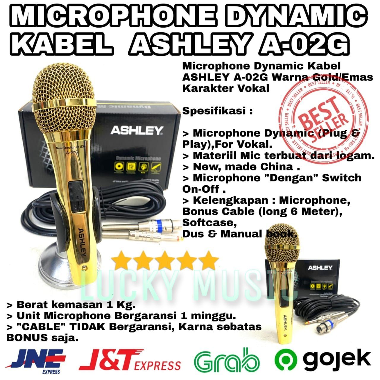 Mic kabel ASHLEY A 02 G Original a02 | Lazada Indonesia