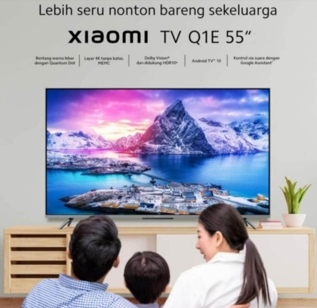 QLED UHD 4K Android TV 55 Inch Xiaomi Type: Q1E 55 (Khusus Medan) | Lazada Indonesia