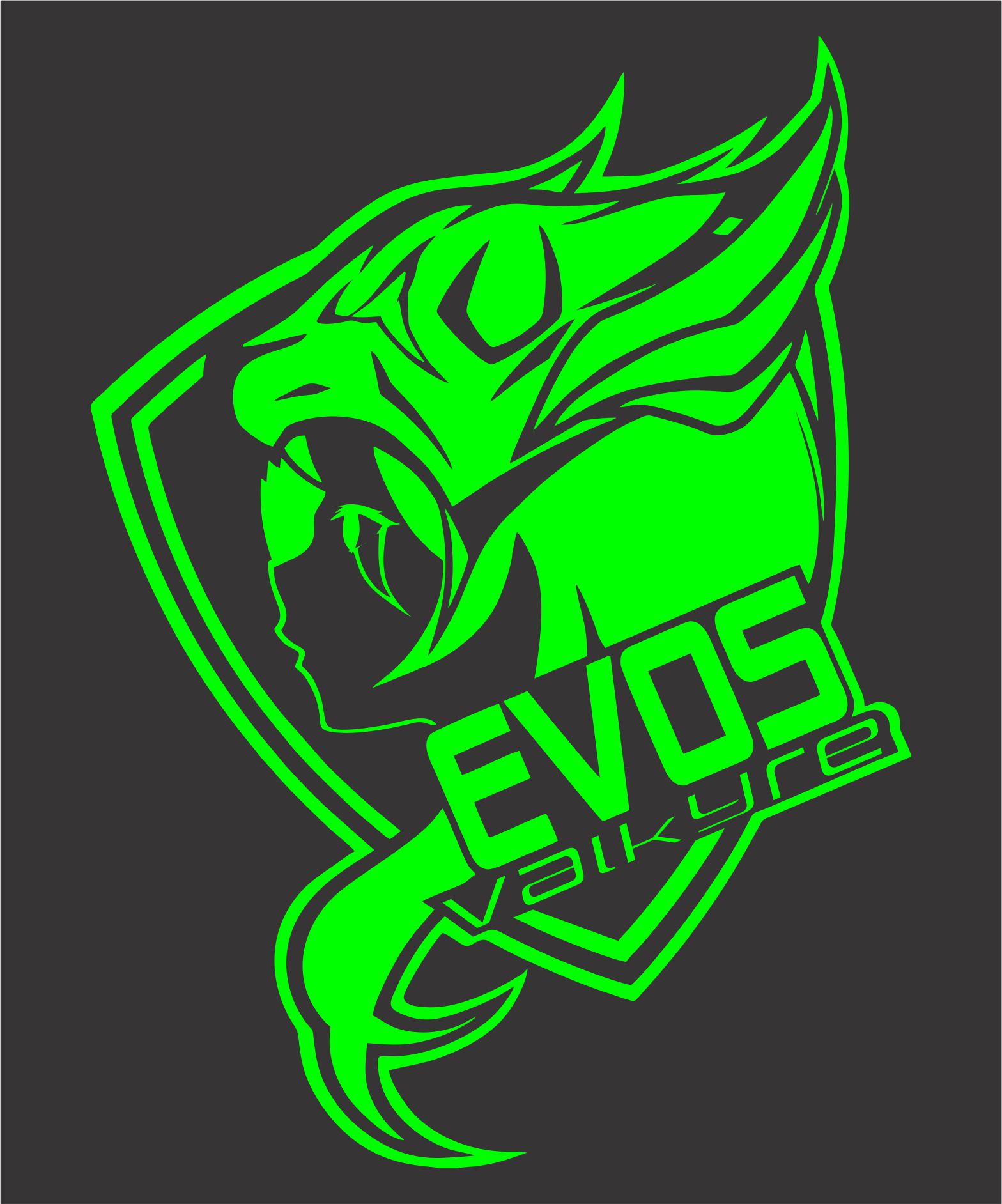 stiker evos, cutting sticker, evos terbaru, logo stiker keren evos ...