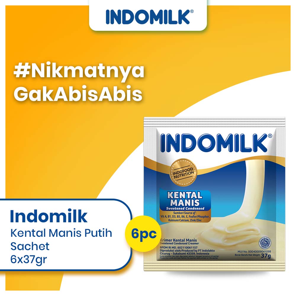 Indomilk Kental Manis Putih Sachet 6x37gr | Lazada Indonesia