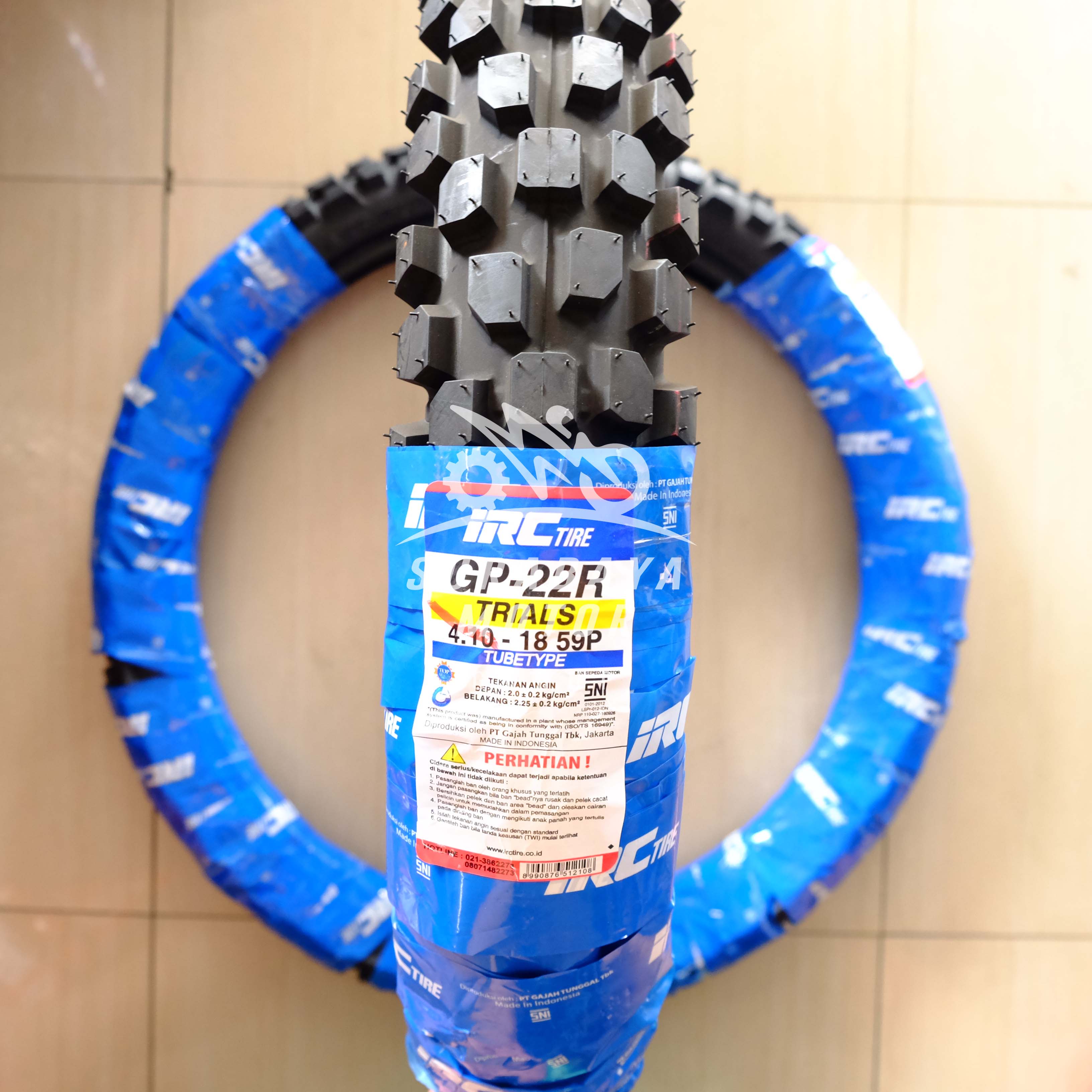 Ban Luar IRC 410-18 GP22R Trail Trial GP 22R CRF KLX 150 BF WR 155 Motor Cross Ring 18 Belakang ...