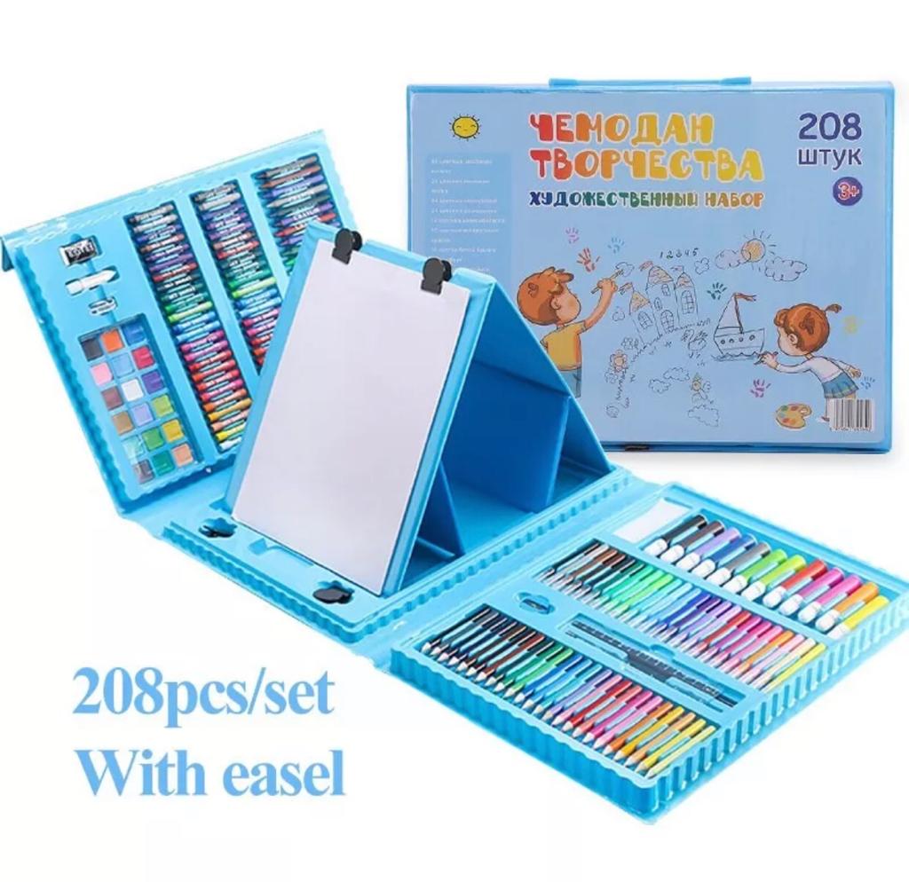 Crayon Anak Set Isi 208 Pcs Pensil Warna Alat Lukis Set Crayon Set ...