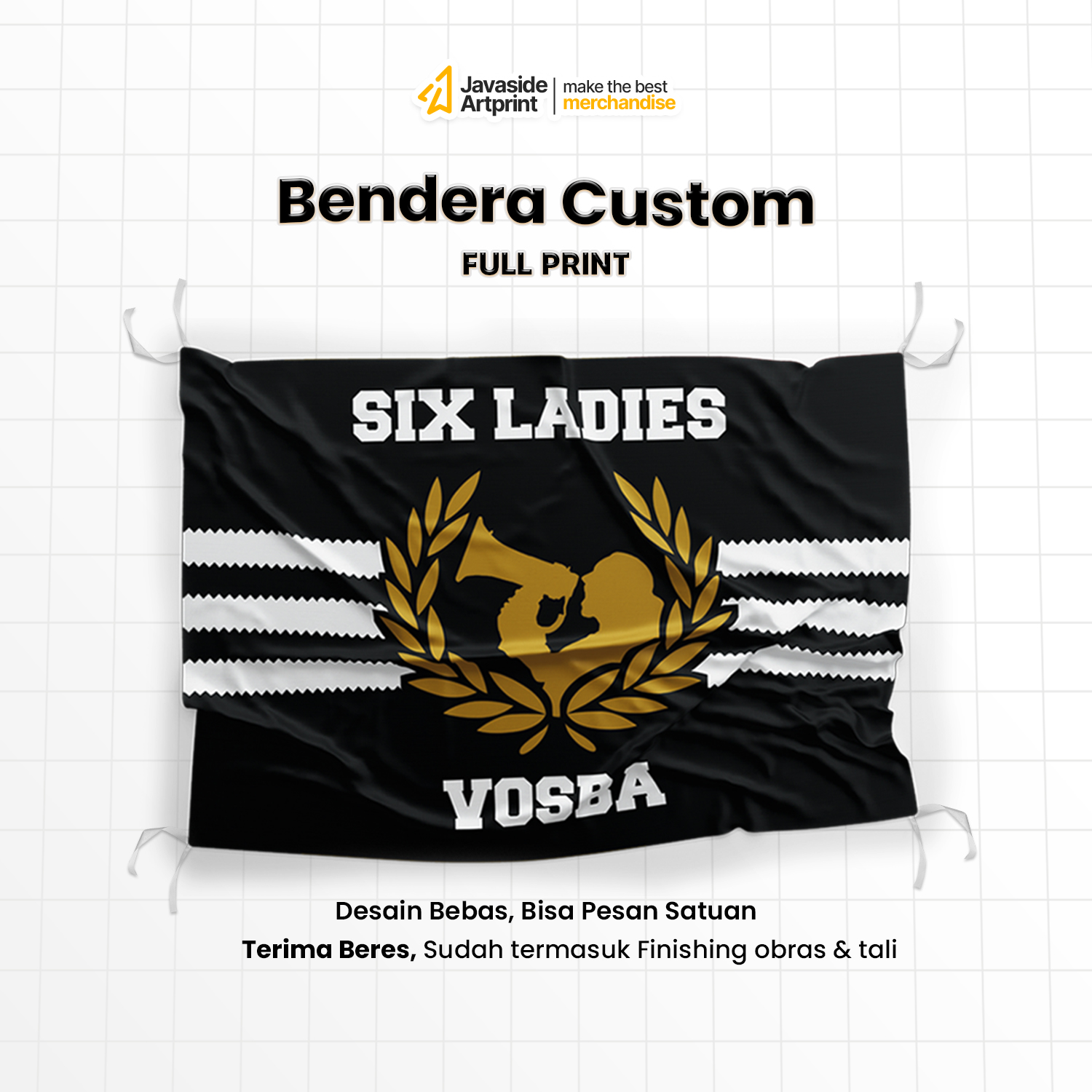 Bendera Custom - Full print - bisa pesan satuan - javaside artprint ...