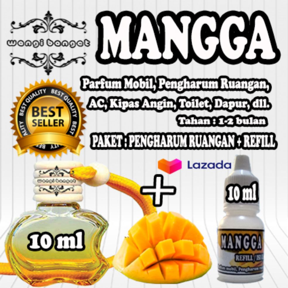 PAKET..!!! PARFUM MOBIL / RUANGAN + REFILL / MANGGA / MANGO | Lazada ...