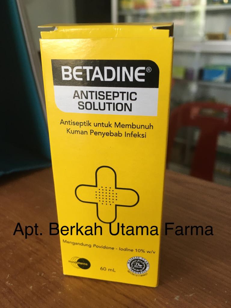 Betadine cair 60 Ml - Betadine Solution Antiseptik luka 60 Ml | Lazada Indonesia